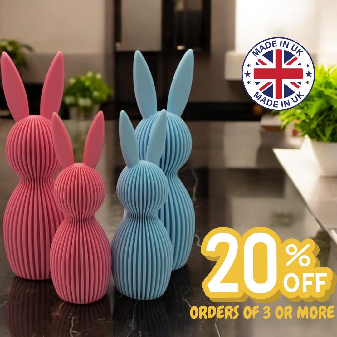 Easter Bunny Modern Minimalist Figurines Easter Home Decor Easter ...