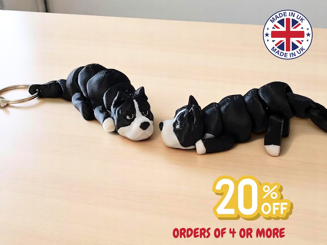 American Bully Key Ring Bag Charm for Key Chain Flexi American Bully ...