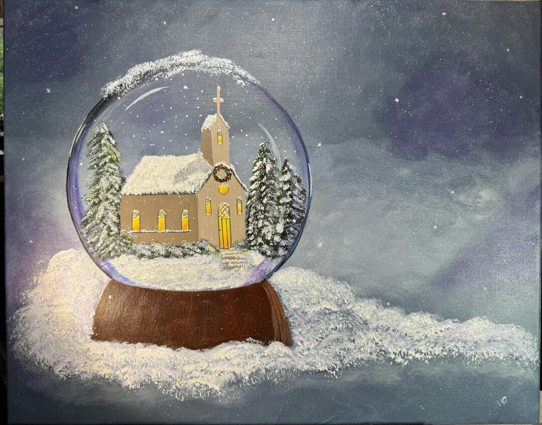 Snow Globe Church - Etsy