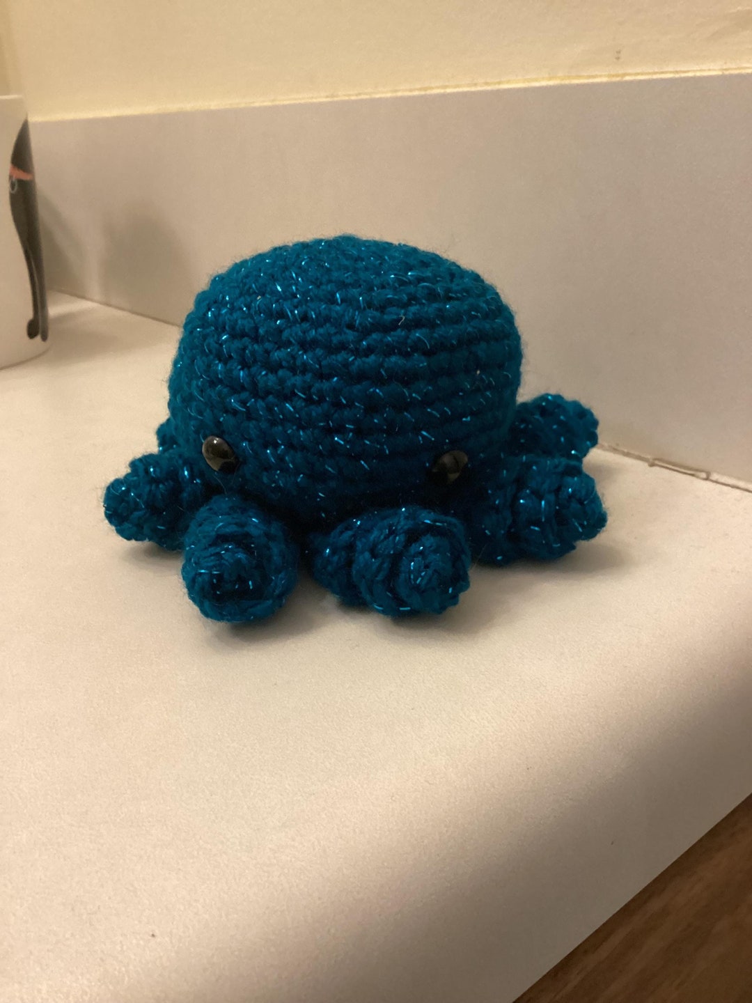 Crochet Sparkly Blue Octopus - Etsy