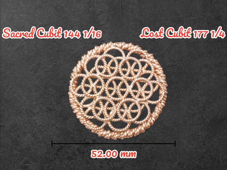 Tensor Ring 28 Generator Flower of Life sacred Cubit 144 1/16 and Lost ...