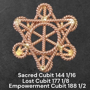 Tensor Ring Metatron Cube Pendant Sacred Cubit 144 Lost Cubit 177 ...
