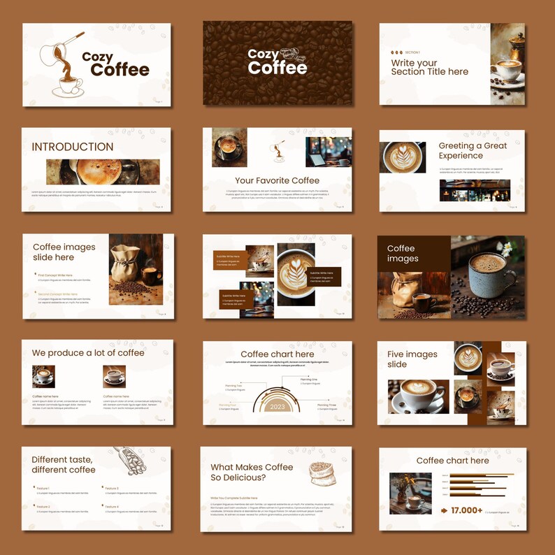 Coffee Business Powerpoint Presentation Template Editable Slides ...