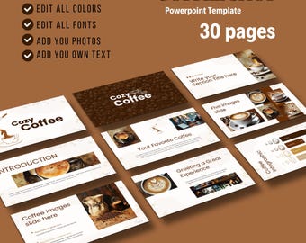 Coffee Business Powerpoint Presentation Template Editable Slides ...