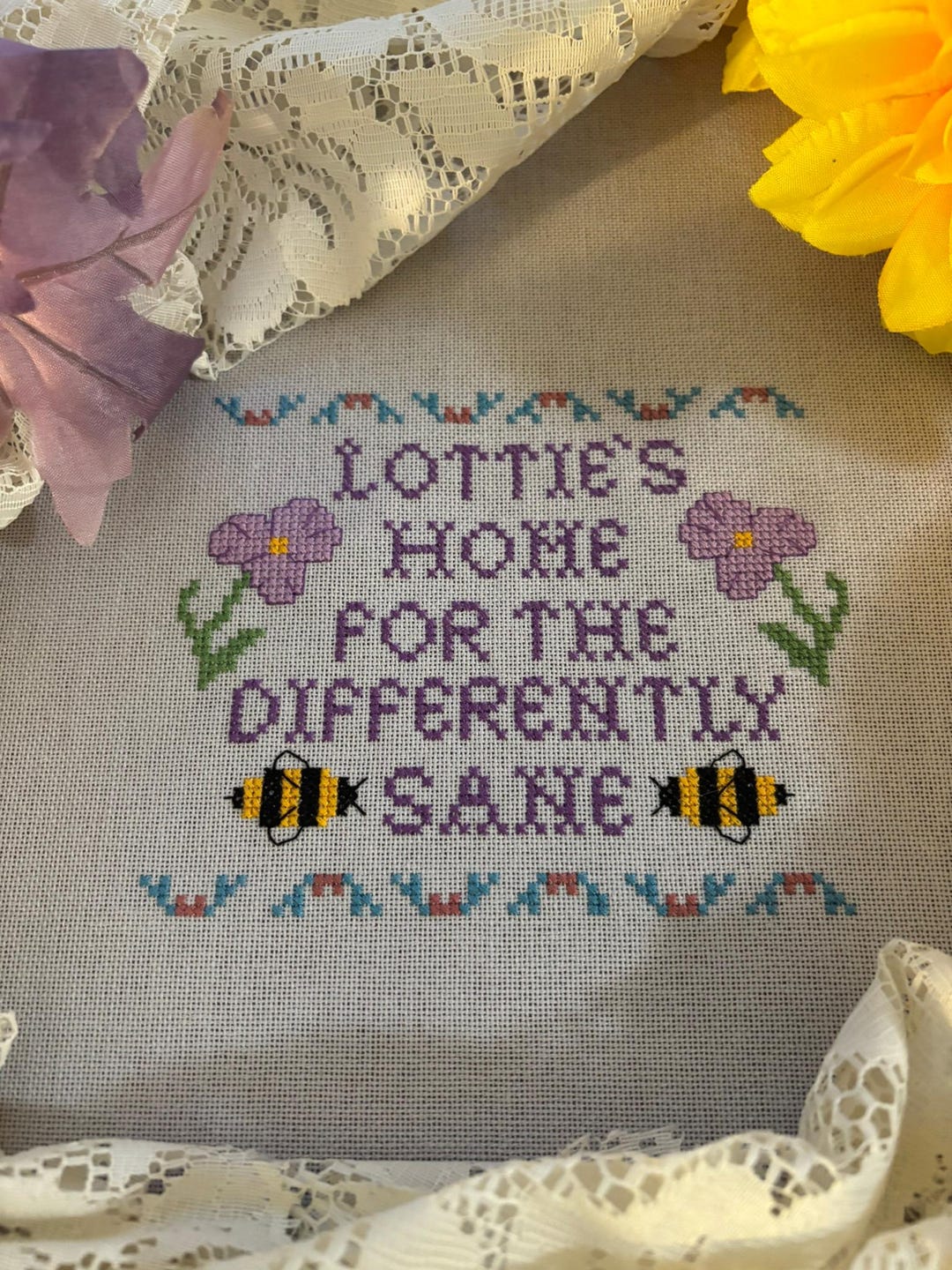 Lottie Differently Sane Cross Stitch Pattern Fandom DIY Craft - Etsy