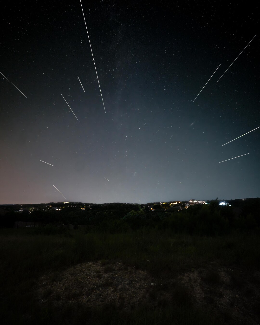 Perseid Meteor Shower Over Austin Texas - Etsy
