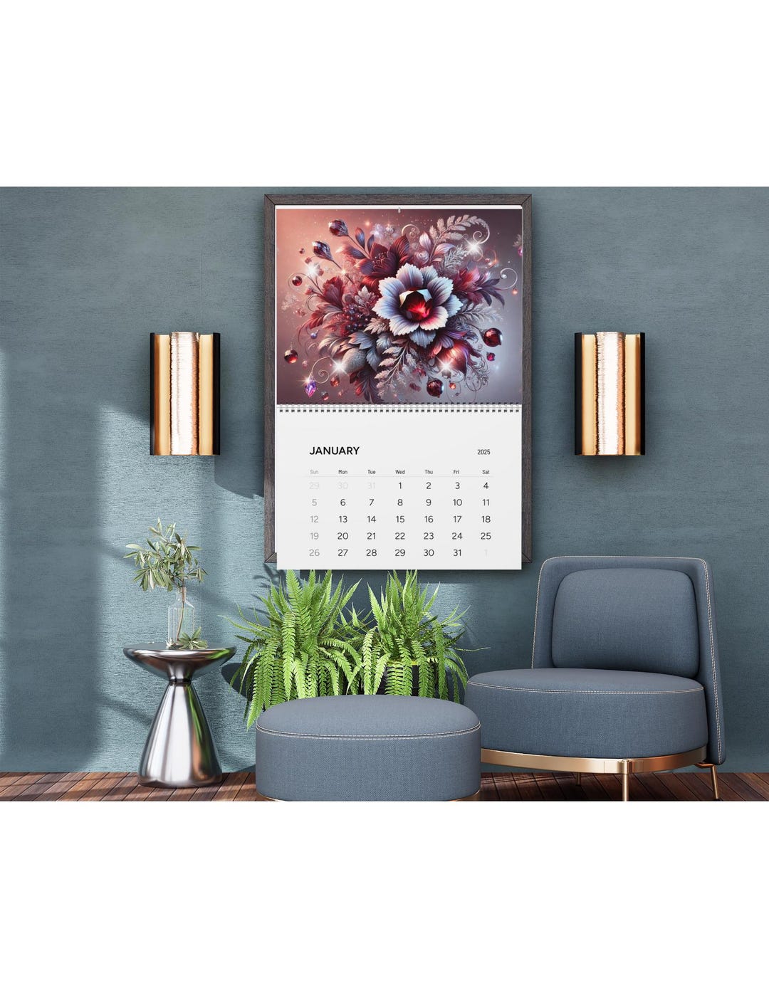 Wall Calendars 2025 Beautiful and Unique Christmas Gift, Holiday Home ...