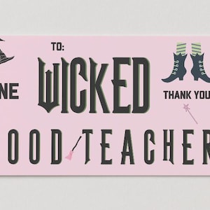 Wicked Good Teacher Appreciation Printable Tag - Etsy