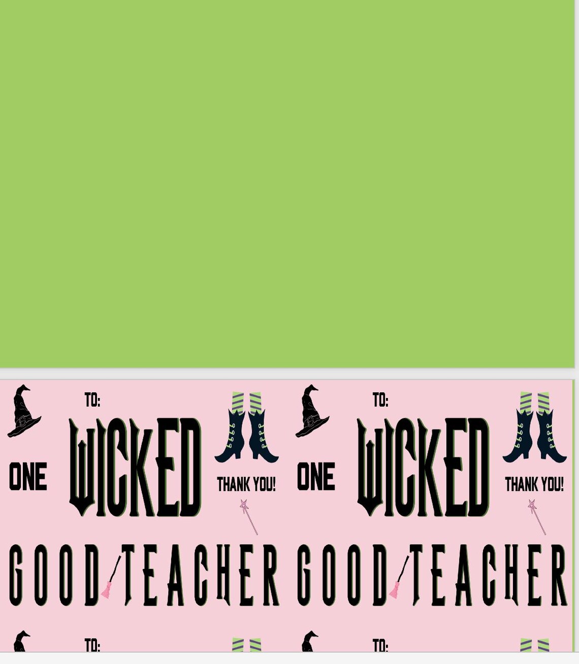 Wicked Good Teacher Appreciation Printable Tag - Etsy