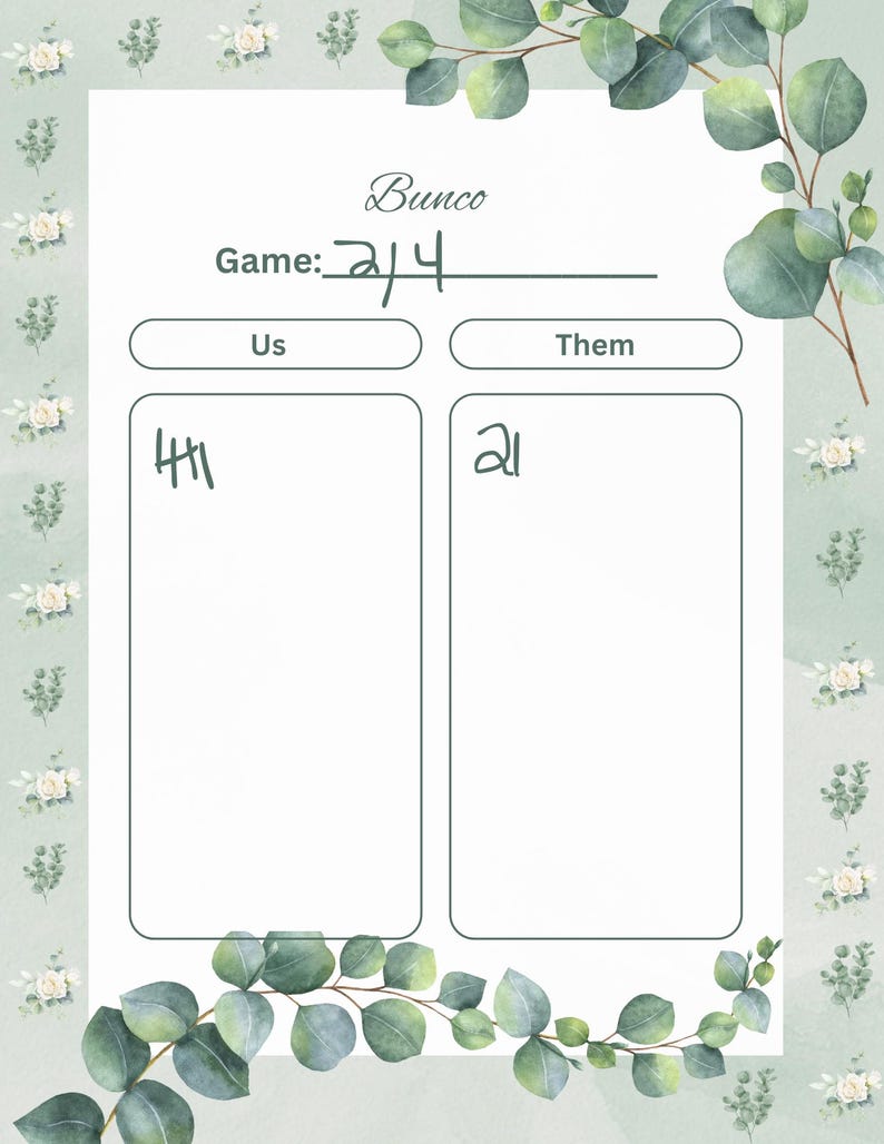 Spring Bunco Printables - Etsy