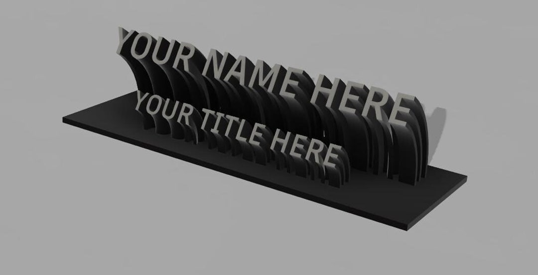 Custom Personalized Pop-up Name Plate - Etsy