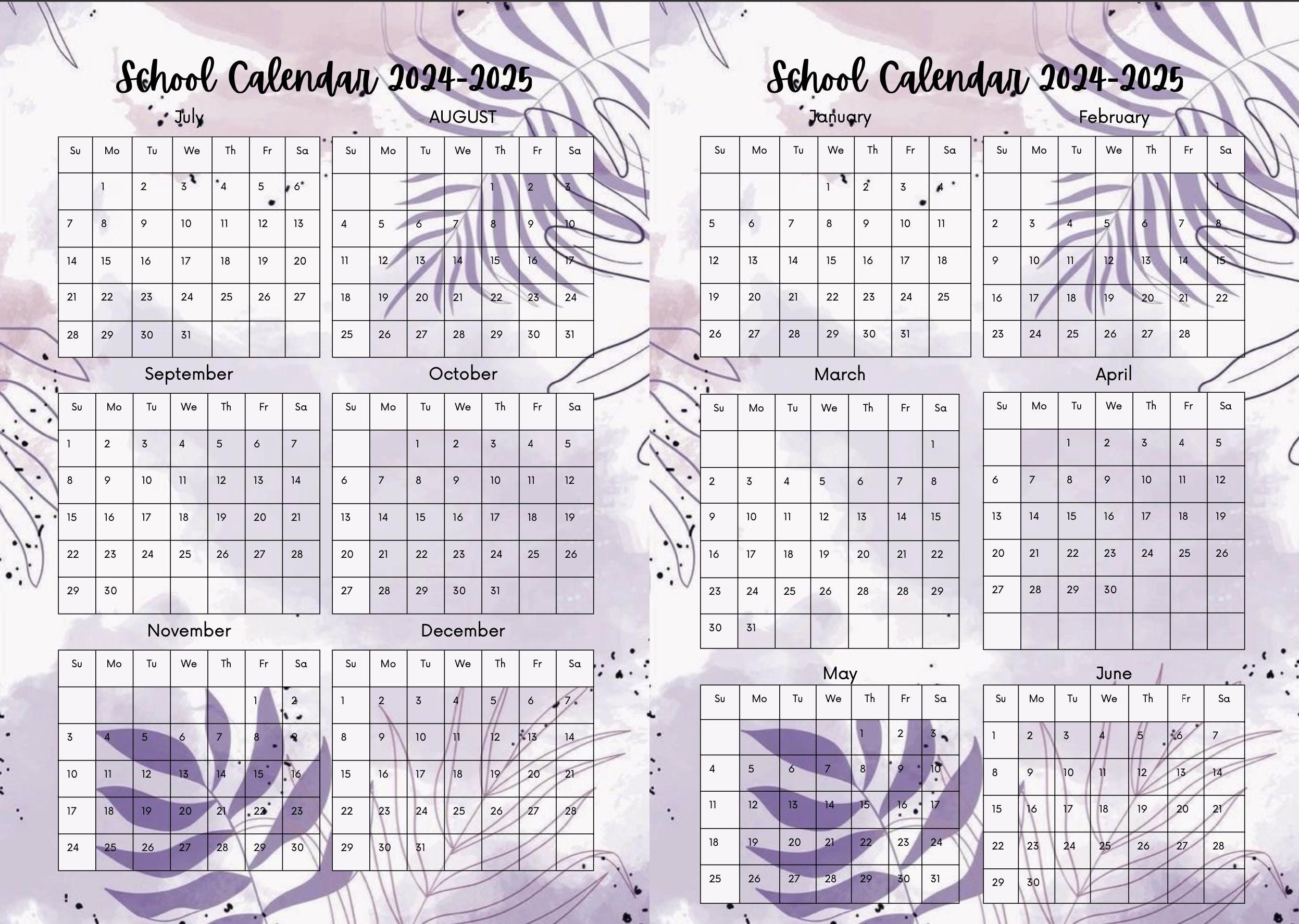 Pastel Purple Digital Teacher Planner 2024-2025 - Etsy