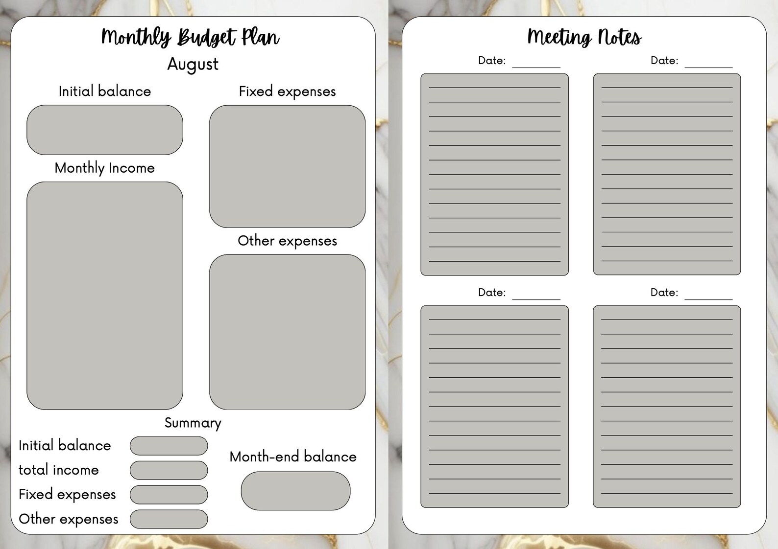 Marble Digital Teacher Planner 2024-2025 - Etsy