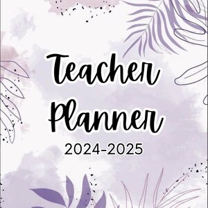 Pastel Purple Digital Teacher Planner 2024-2025 - Etsy