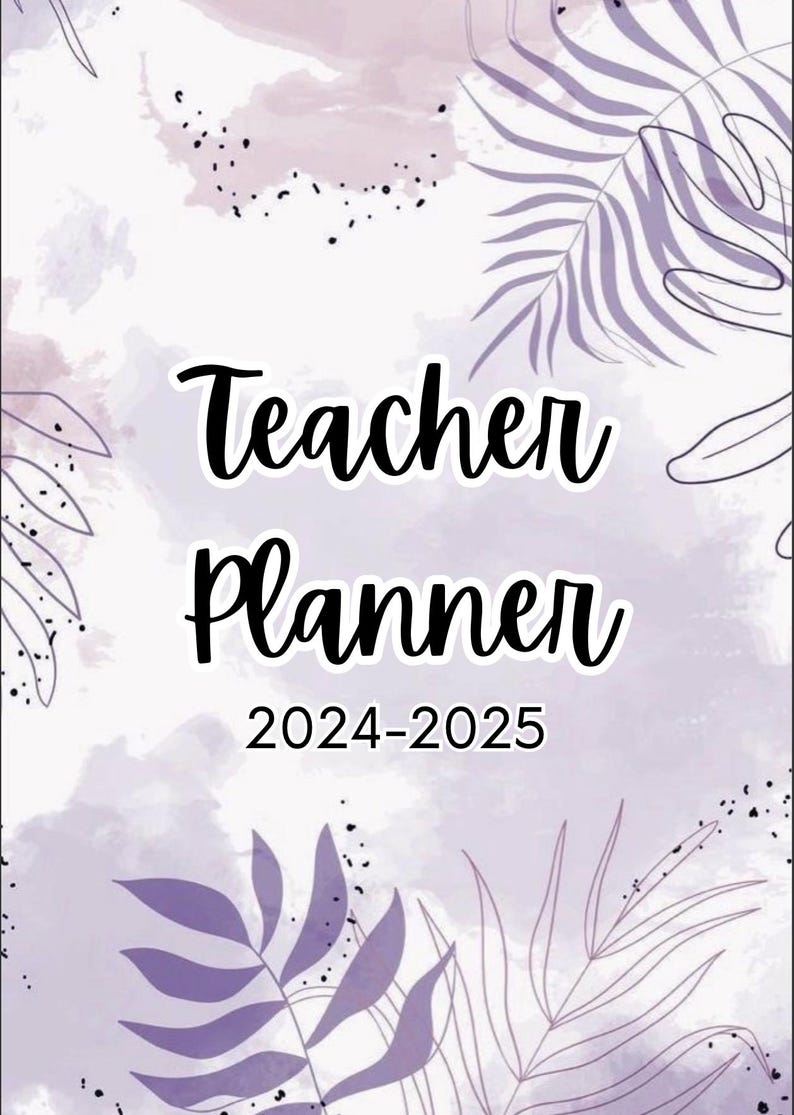 Pastel Purple Digital Teacher Planner 2024-2025 - Etsy