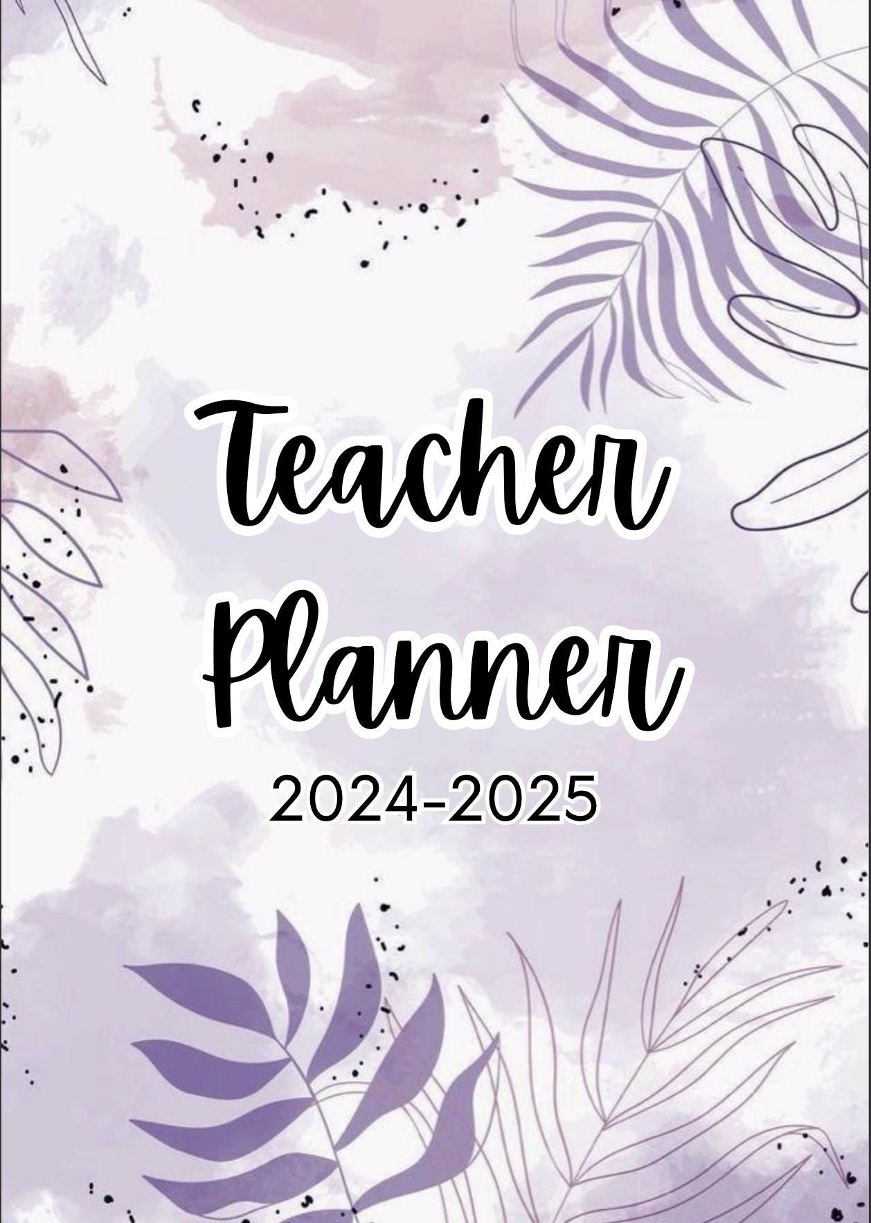 Pastel Purple Digital Teacher Planner 2024-2025 - Etsy