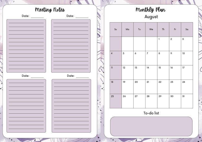 Pastel Purple Digital Teacher Planner 2024-2025 - Etsy