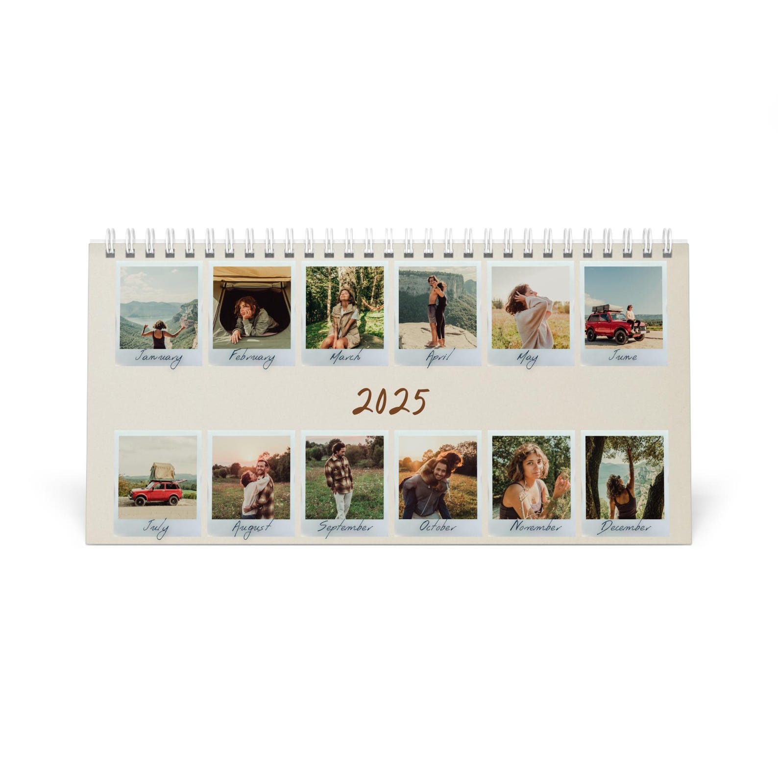 Custom Photo Desk Calendar 2025, Personalized Memory Gift for Couples ...
