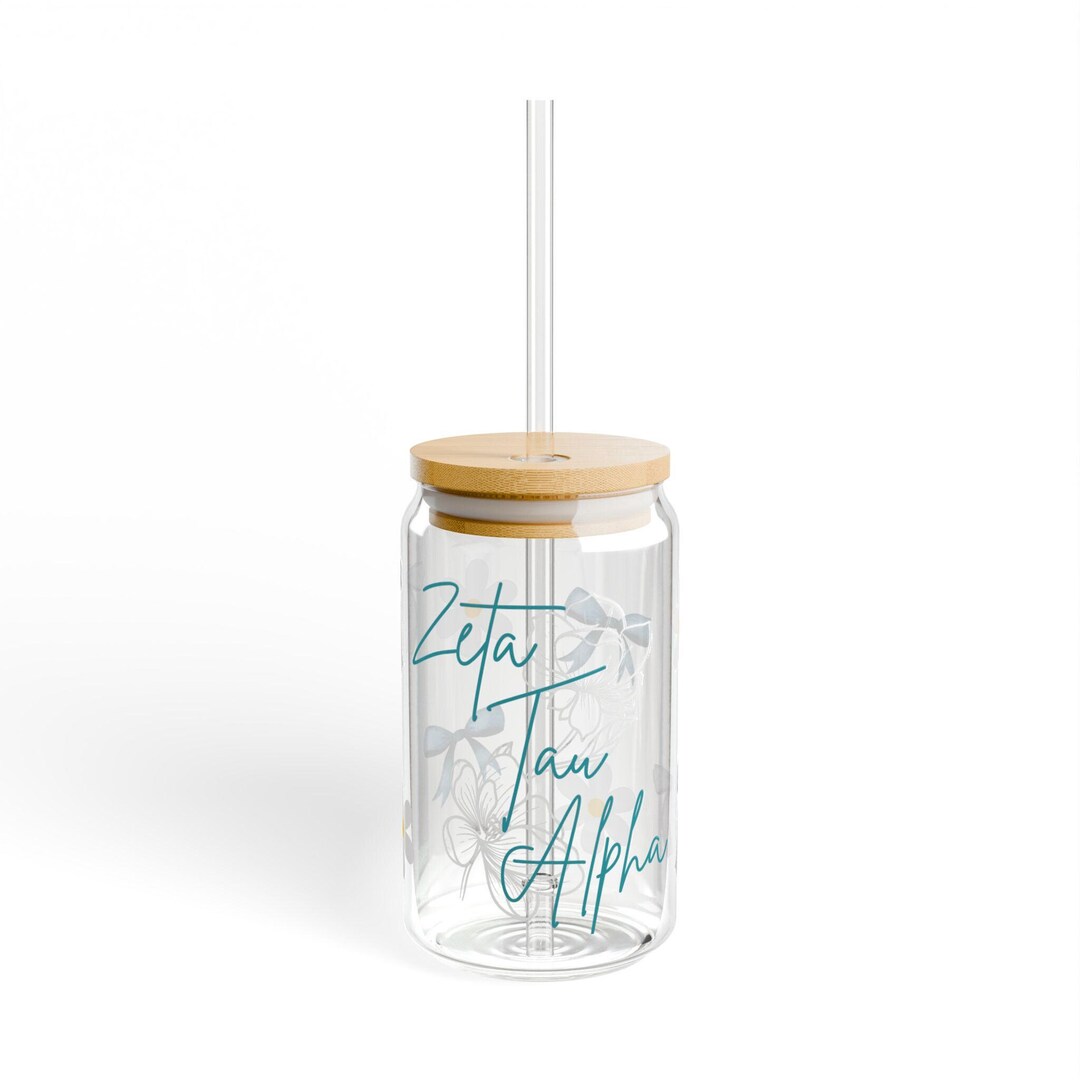 Zeta Tau Alpha Sorority Cup Zeta Sorority Glass Cup Zeta Tau Alpha ...