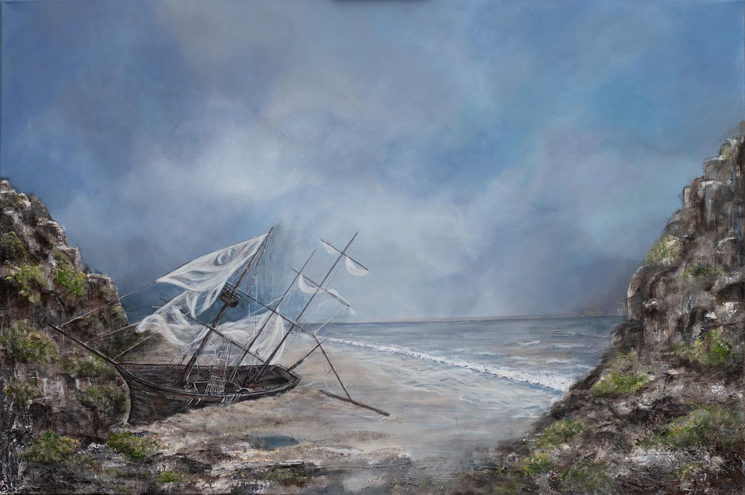 Shipwreck, Acrylic Poster Print - Etsy