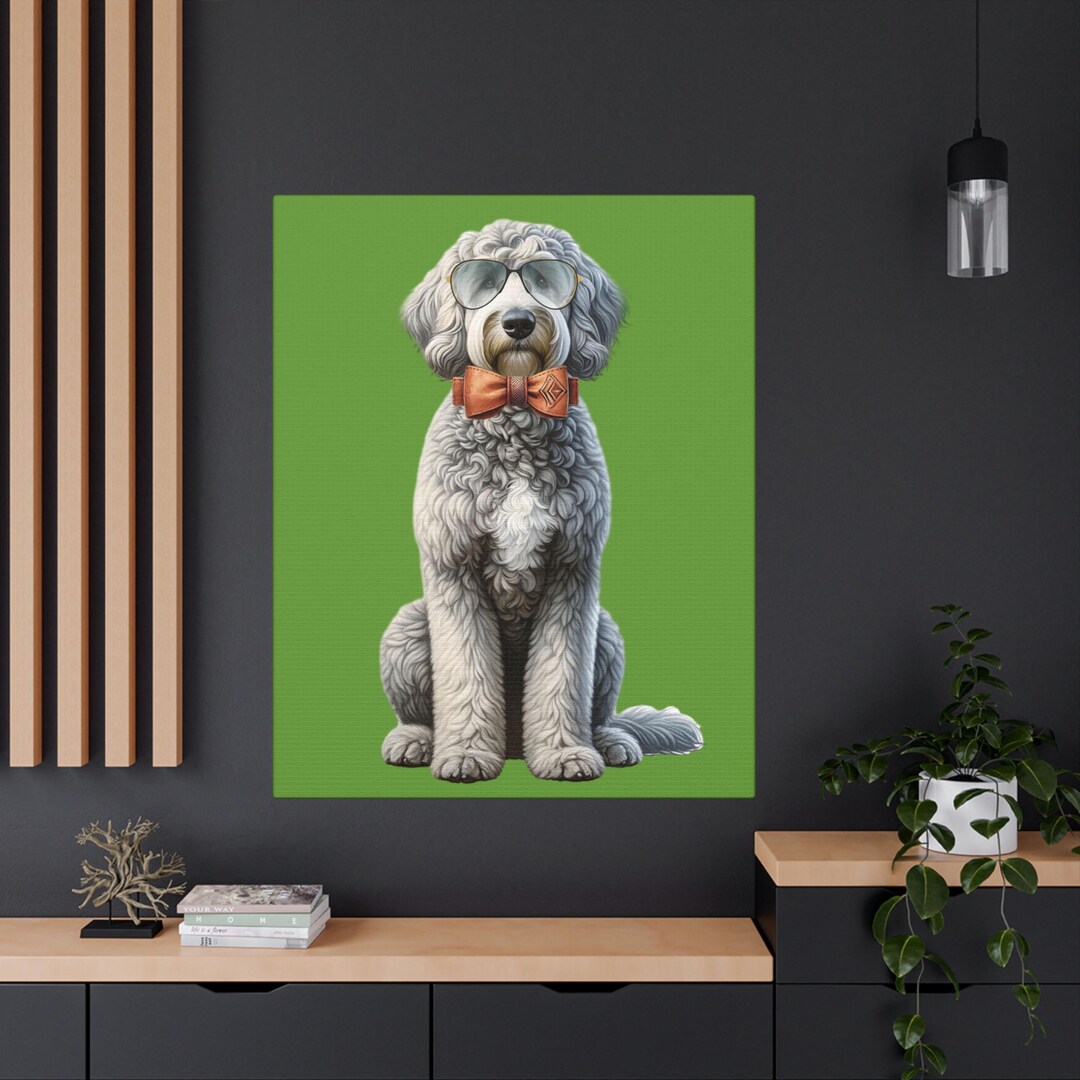Watercolor Goldendoodle Canvas, Labradoodle Wall Art, Unique Doodle Mom ...