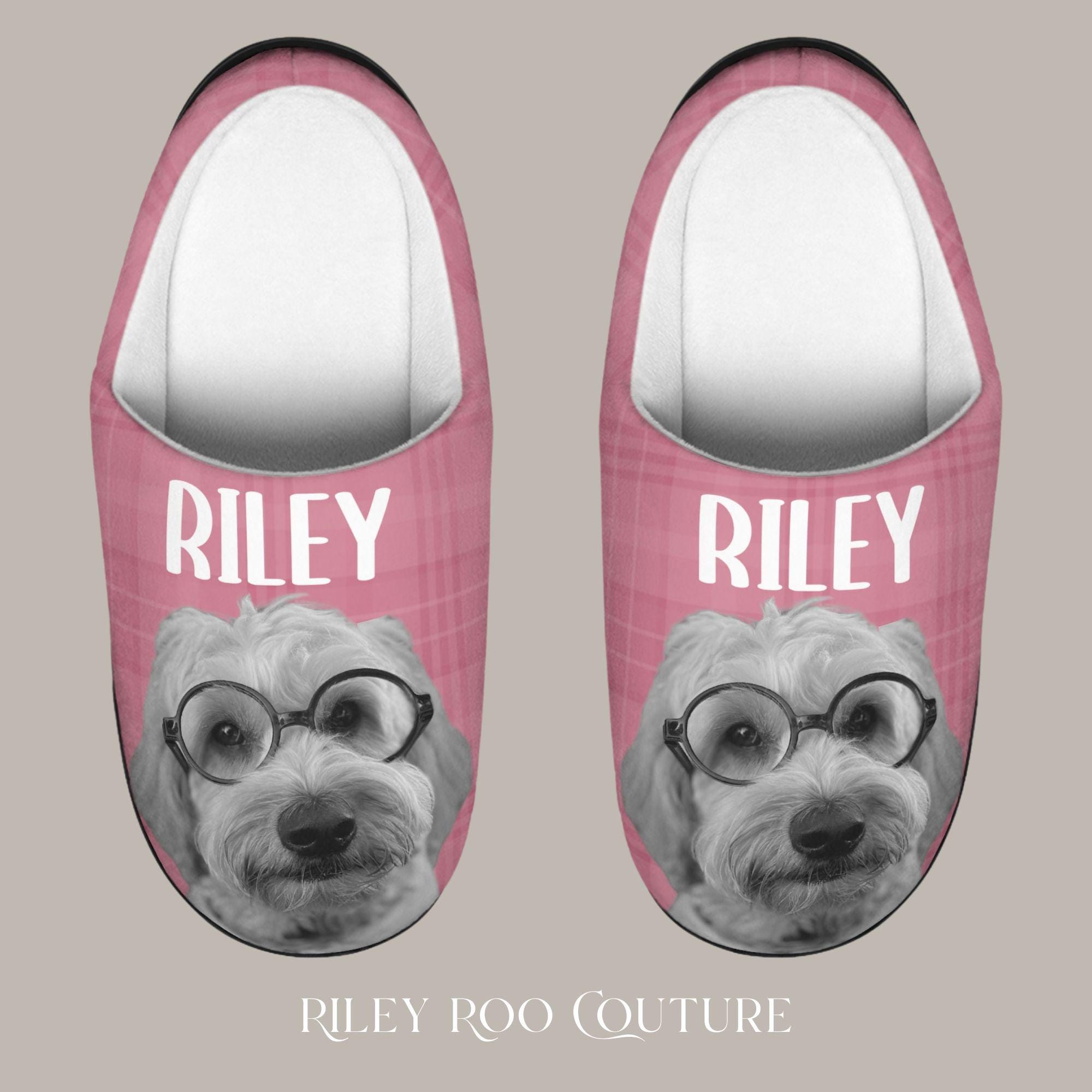 Personalised Slippers With Your Photo, Custom Pet Slippers, Fluffy ...