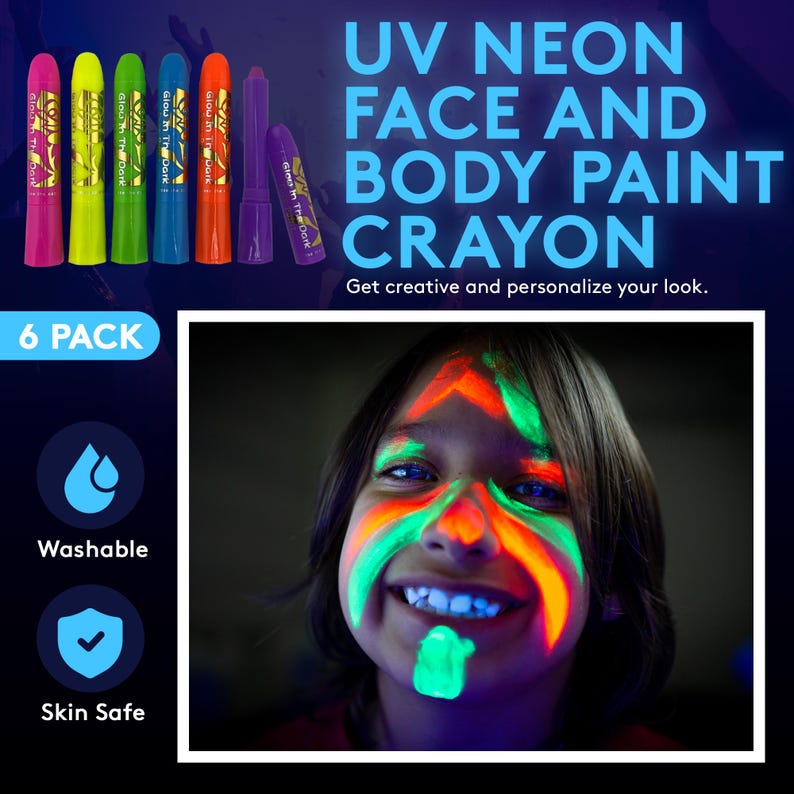 Complete UV Glow Party Pack for 12 GLOW UP Your Next Event With Our ...