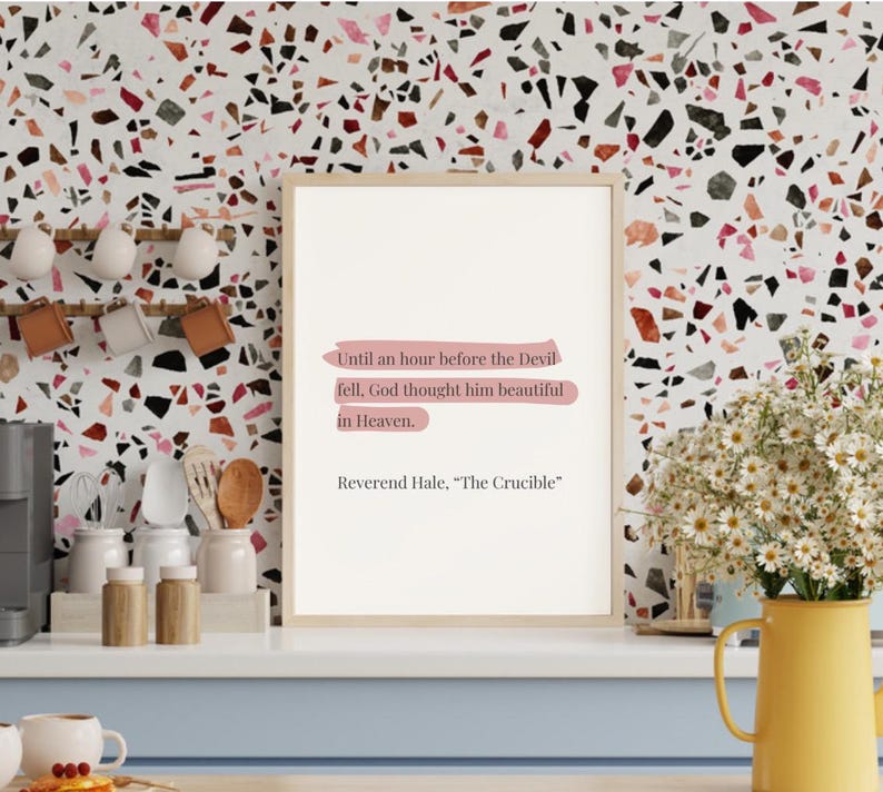 The Crucible | Play Quote Modern Wall Art - Etsy