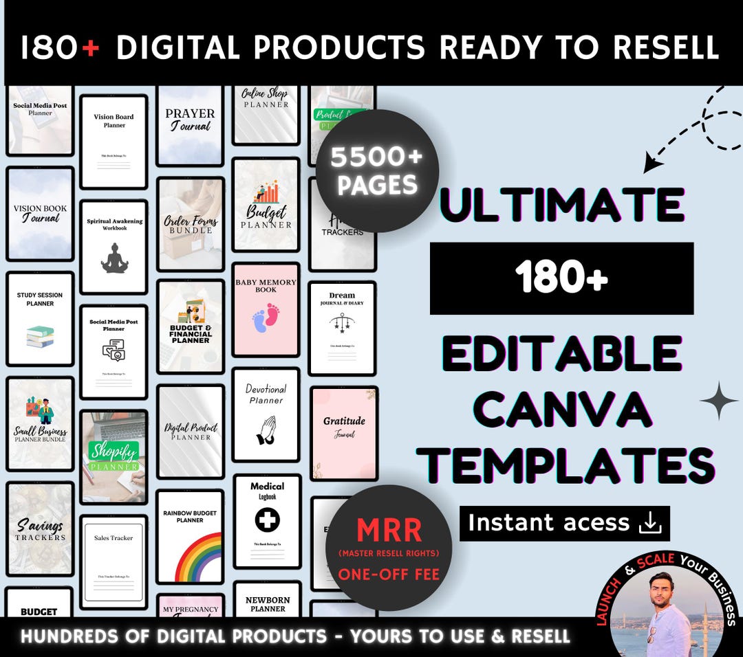5500 Pages PLR Canva Template Bundle, Canva PLR Templates, Plr Digital ...