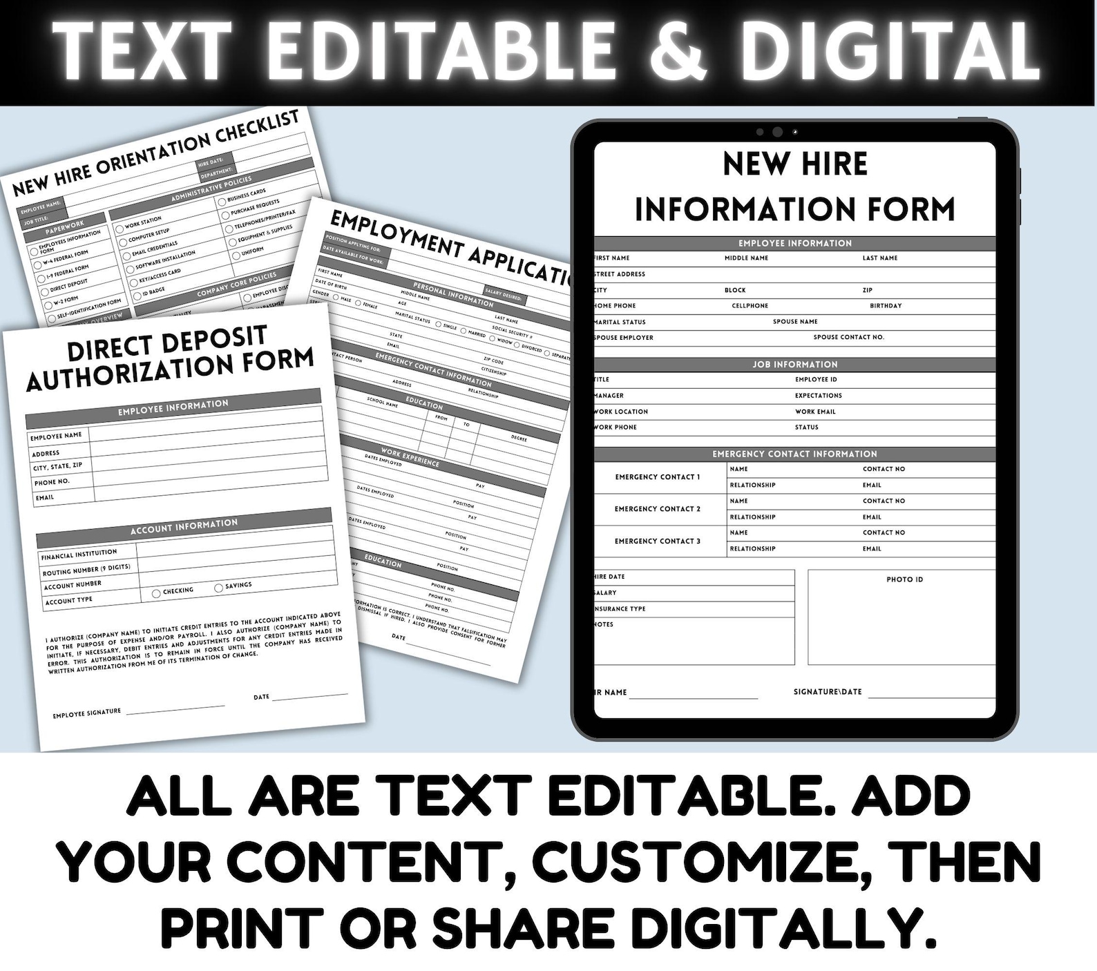 Editable Employee Onboarding Template, Employee Welcome Kit, Employee ...