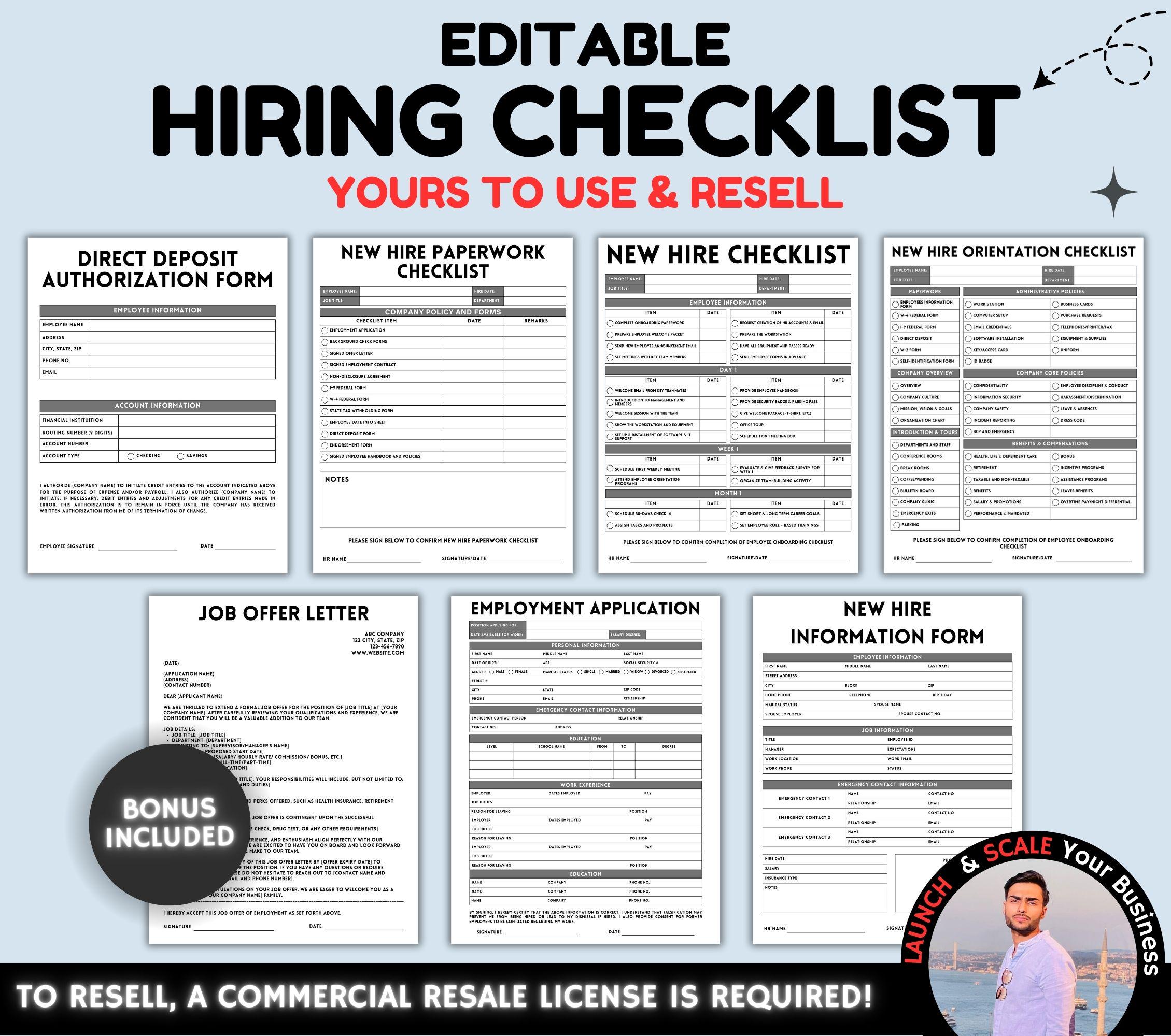 Editable Employee Onboarding Template, Employee Welcome Kit, Employee ...