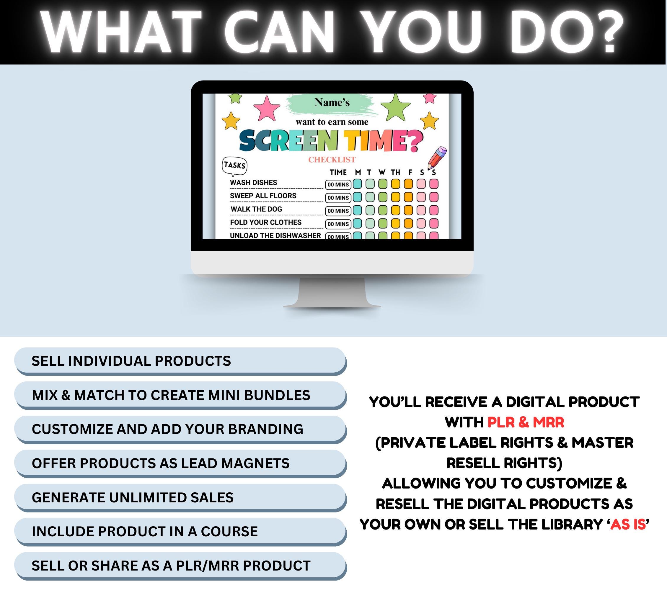 Editable Screen Time Checklist Bundle, Screen Time Rules Checklist ...