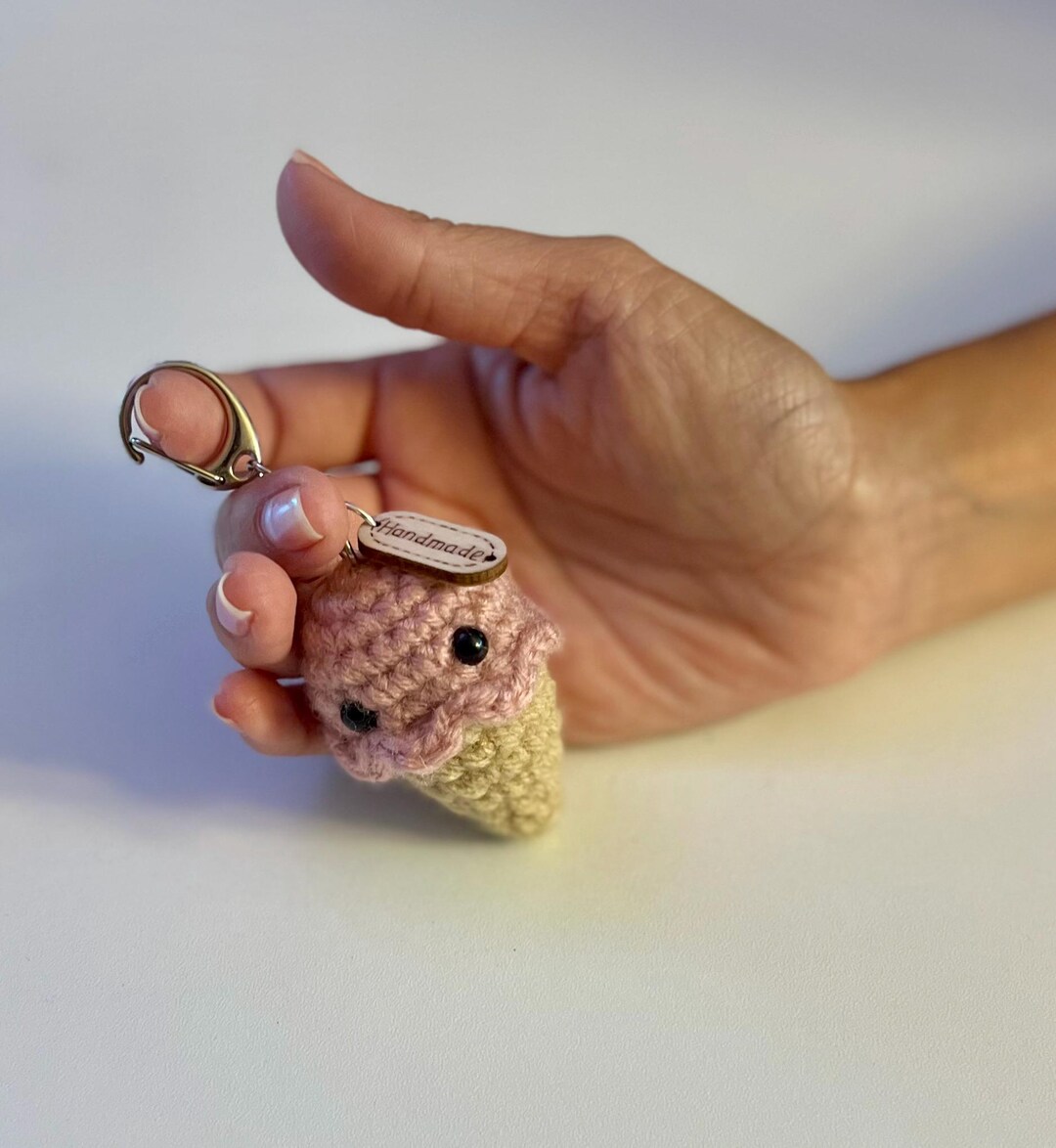 Ice Cream Cone Key Chain - Etsy