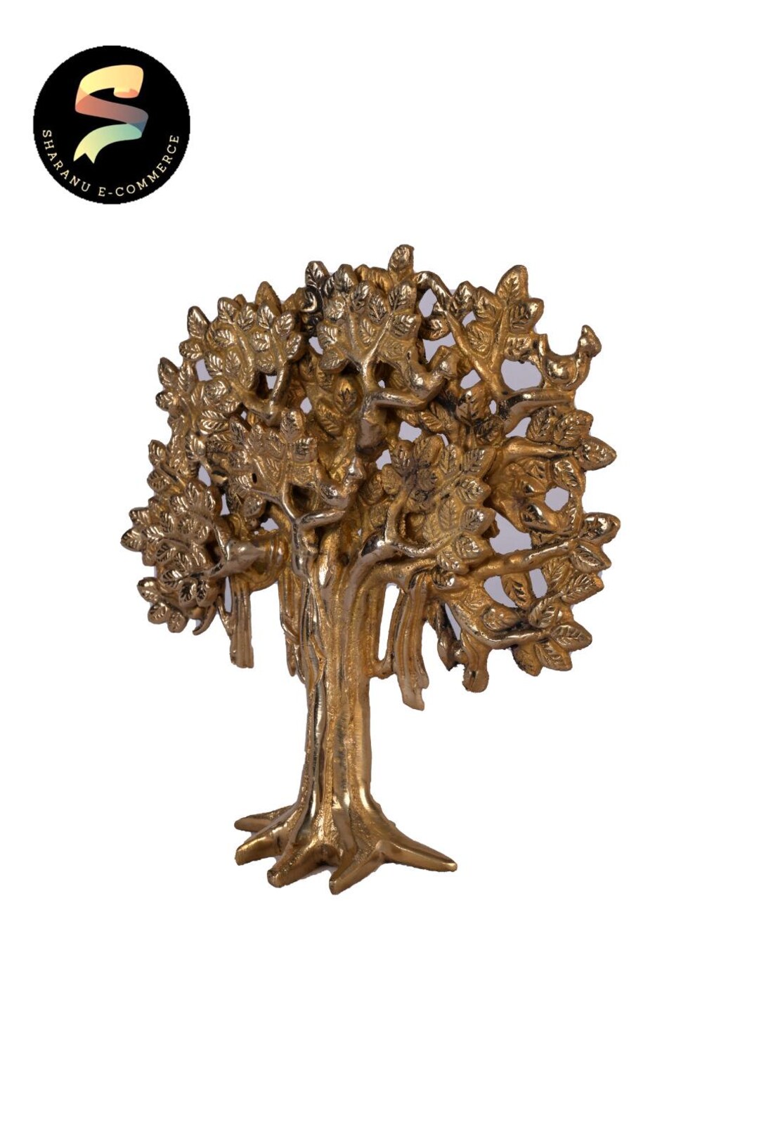 Kalpavriksha Brass Tree, Table Top Decor, Hindu Wish-fulfilling Tree ...