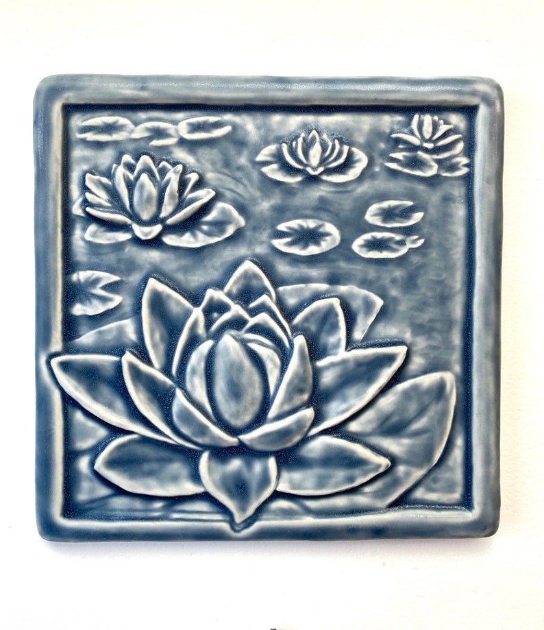 Waterlilies Tile - Etsy
