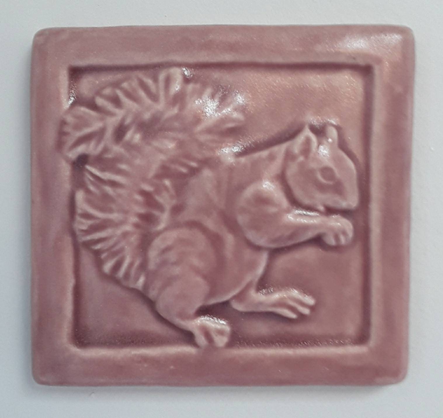 Handmade Squirrel Tile: Ceramic Wall Art Decor - Cottagecore Kitchen - Etsy