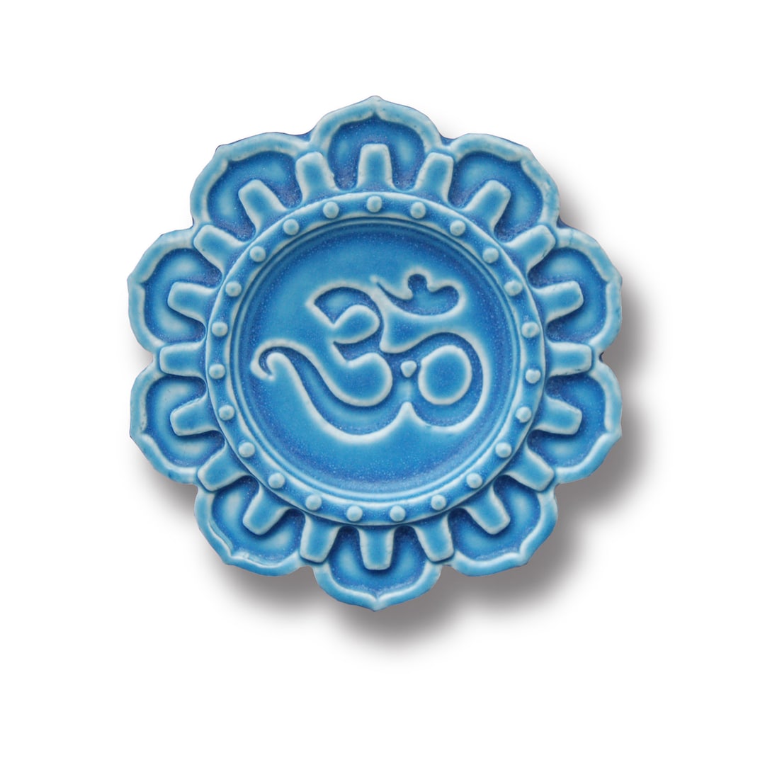 Handmade Ceramic Om Tile, Yoga Studio Decor, Peaceful Gift - Etsy