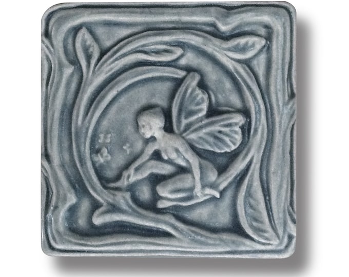 Handmade Celtic Mermaid Ceramic Bas Relief Tile in Turquoise Glaze ...