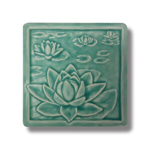 Waterlilies Tile - Etsy