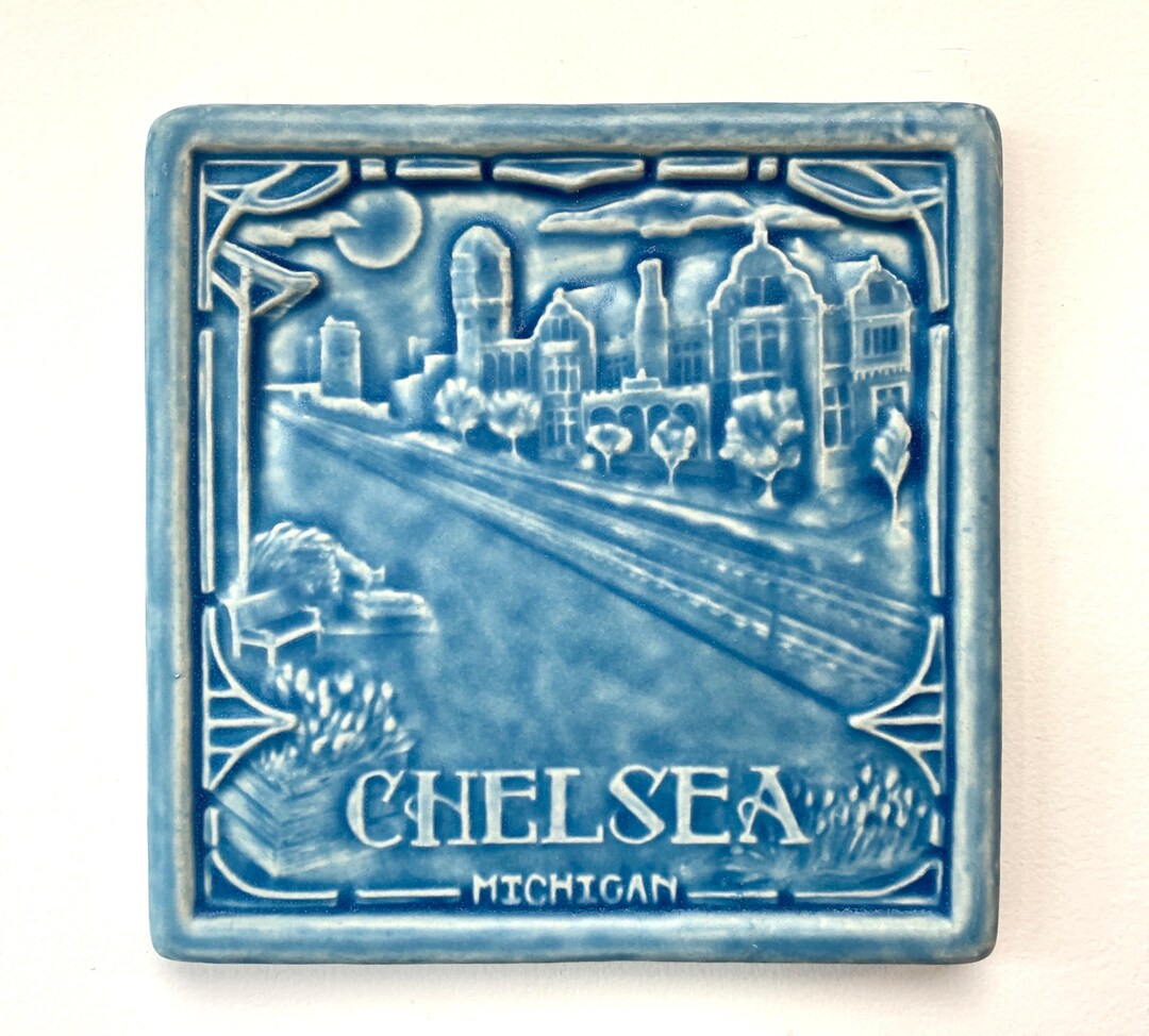 Chelsea Michigan Art Tile - Etsy