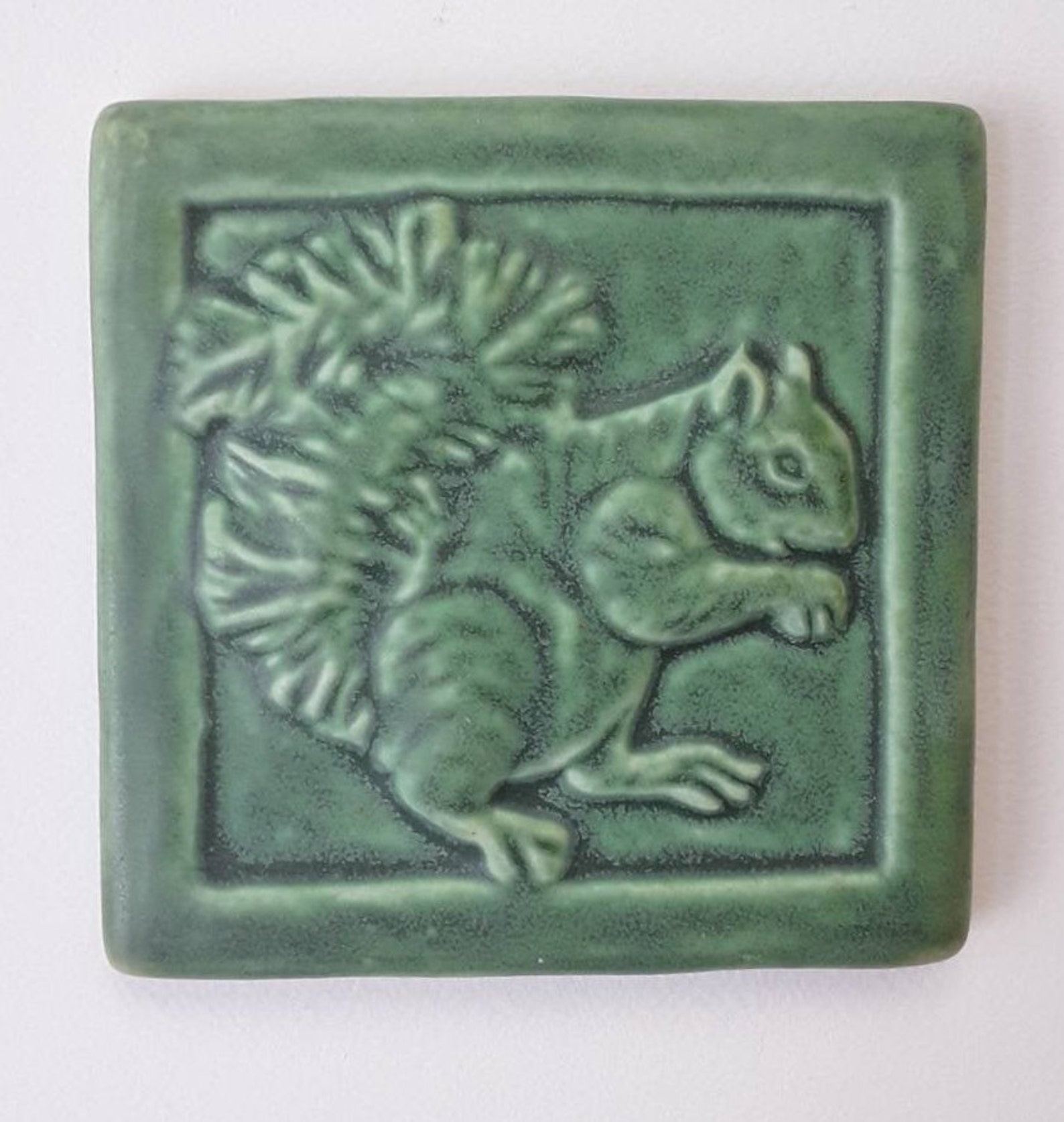 Handmade Squirrel Tile: Ceramic Wall Art Decor - Cottagecore Kitchen - Etsy
