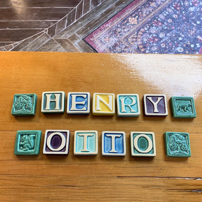 Letter Block Plaques - Etsy