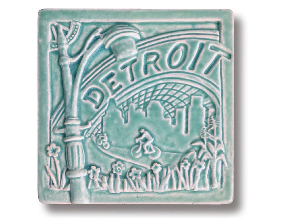 Detroit Michigan Art Tile Made in Michigan Motor City Motown Michigan ...
