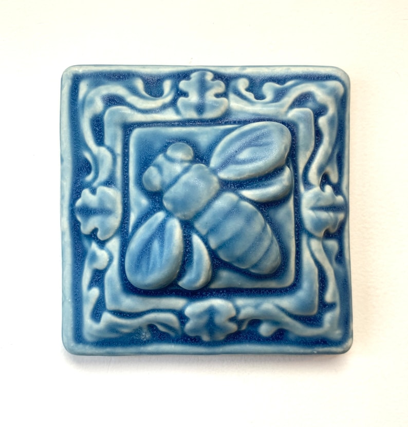 Bee Floral Tile - Etsy