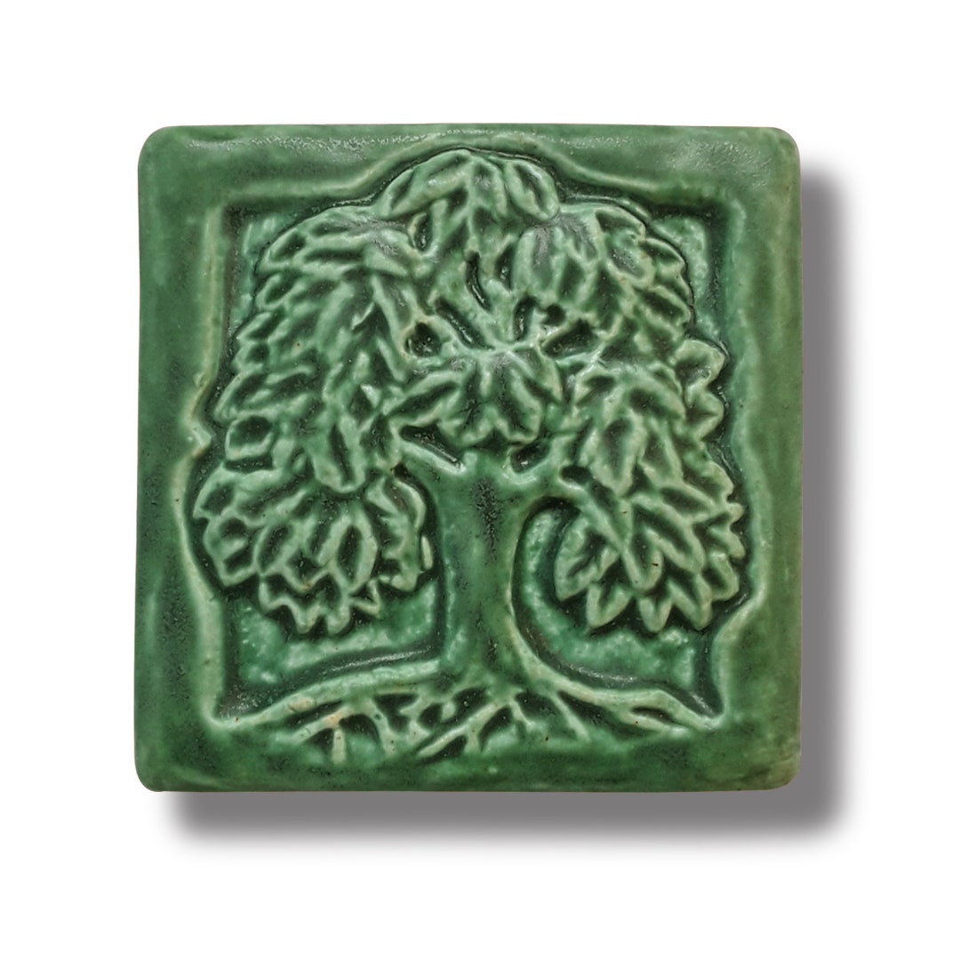 Standing Tree Ceramic Art Tile Wall Art Tree Lovers Gift Craftsman ...