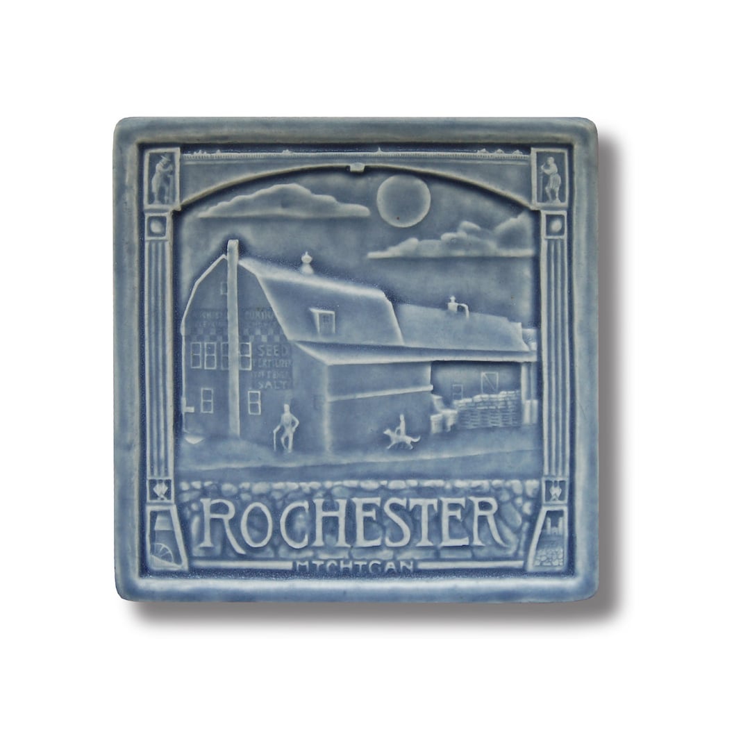 Rochester, Michigan Art Tile 6x6": Ceramic Craftsman Tile That ...