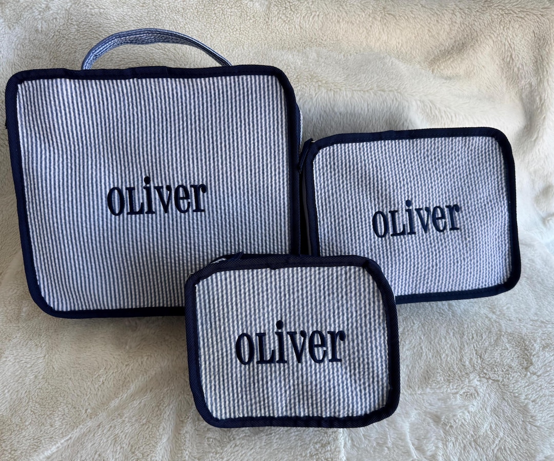 Travel Packing Cubes Embroidered for Children (set of 3) - Etsy