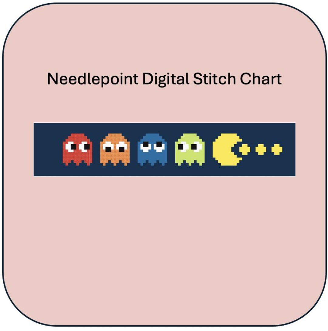 Retro Game Needlepoint Digital Stitch Chart - Etsy
