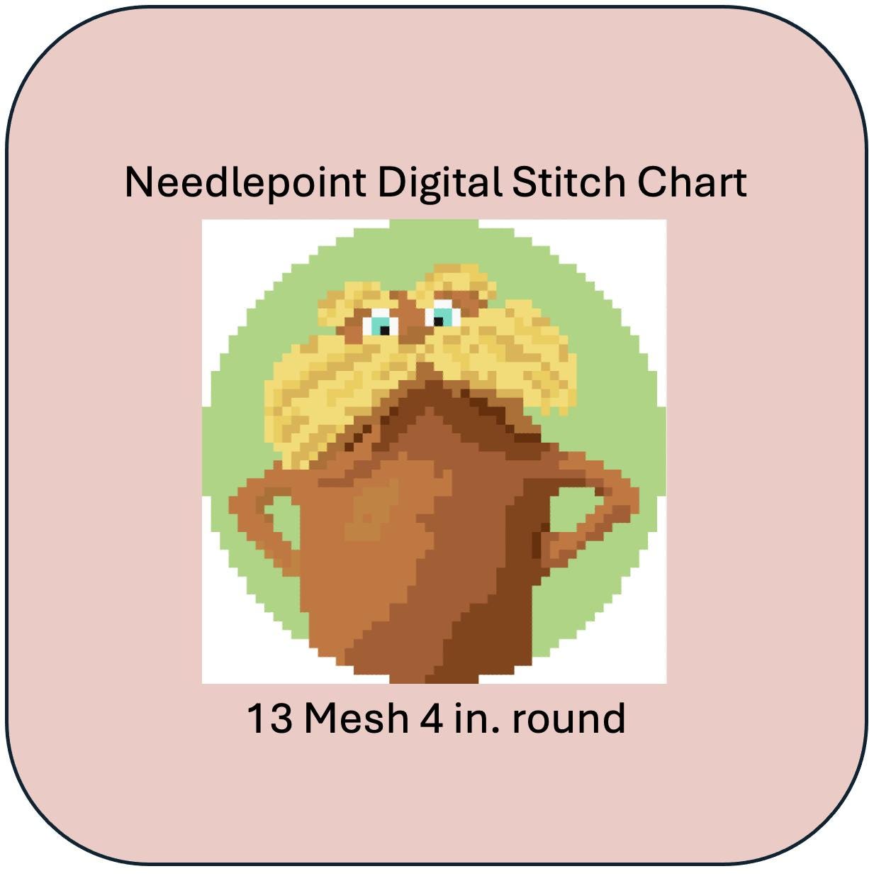 Lorax Needlepoint Digital Stitch Chart - Etsy
