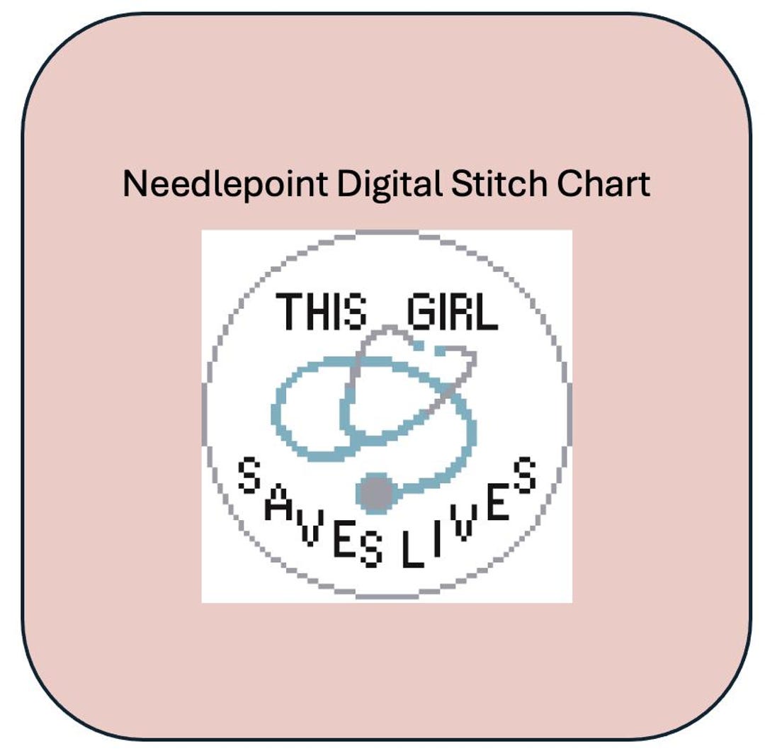 Needlepoint Digital Stitch Chart for Healthcare - Etsy